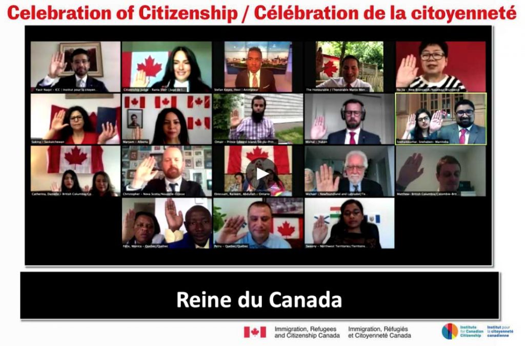 Voici à quoi ressemble une cérémonie de citoyenneté virtuelle du Canada ...