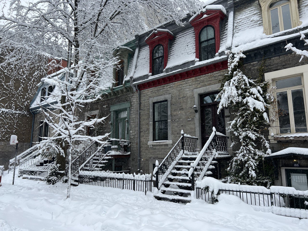[Images] Montréal : première tempête de neige de la saison